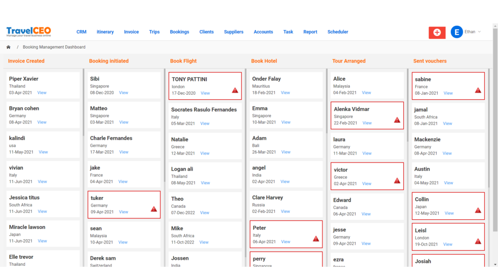 TRAVEL MANAGEMENT SOFTWARE - TRAVEL BOOKING SYSTEM